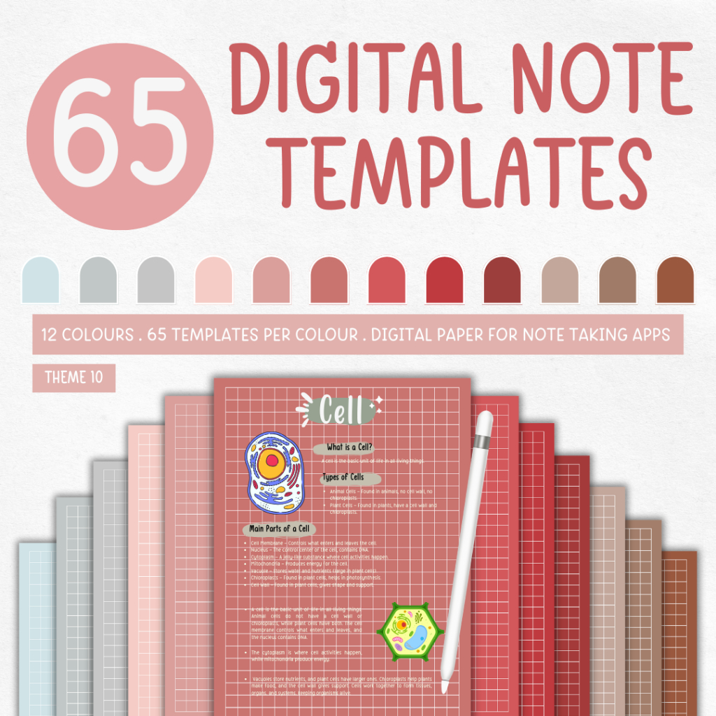 (PDF) Digital Note Paper Templates Notetaking for goodnotes notability ...