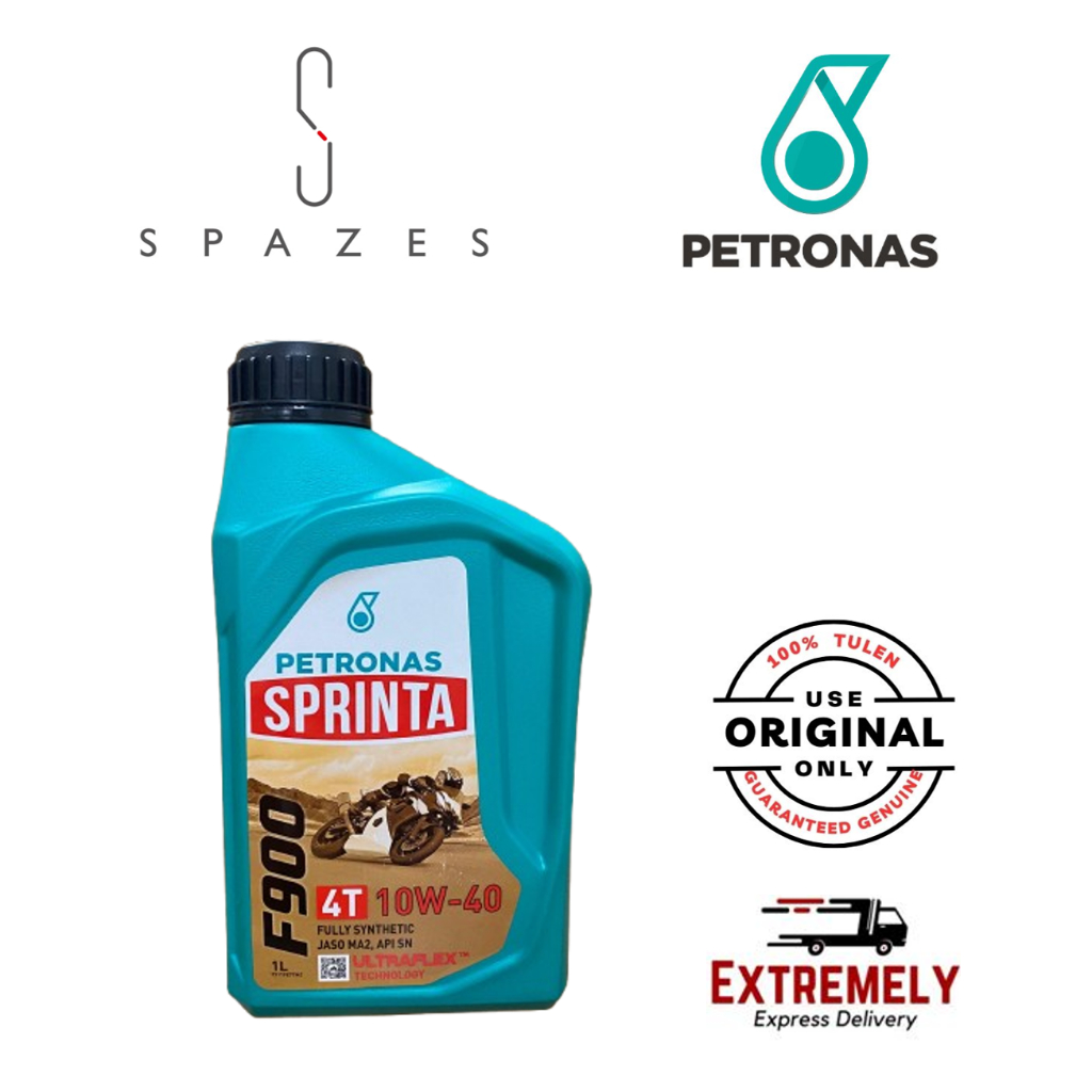 PETRONAS Sprinta F900 10W-40 Engine oil Full Syn Minyak Hitam Moto ...