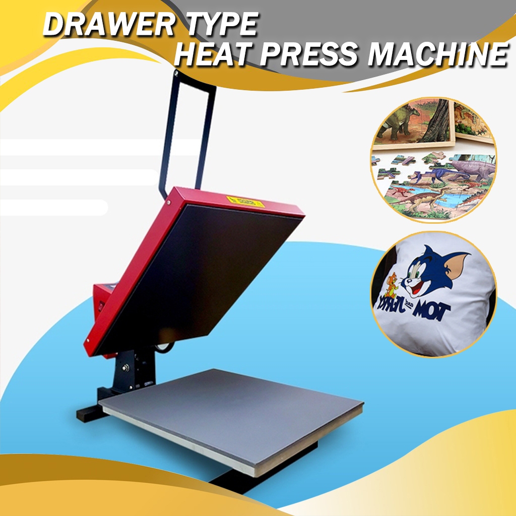 A3 Size CUYI Digital Heat Press Machine Manual Heat Press Machine 15x15 ...