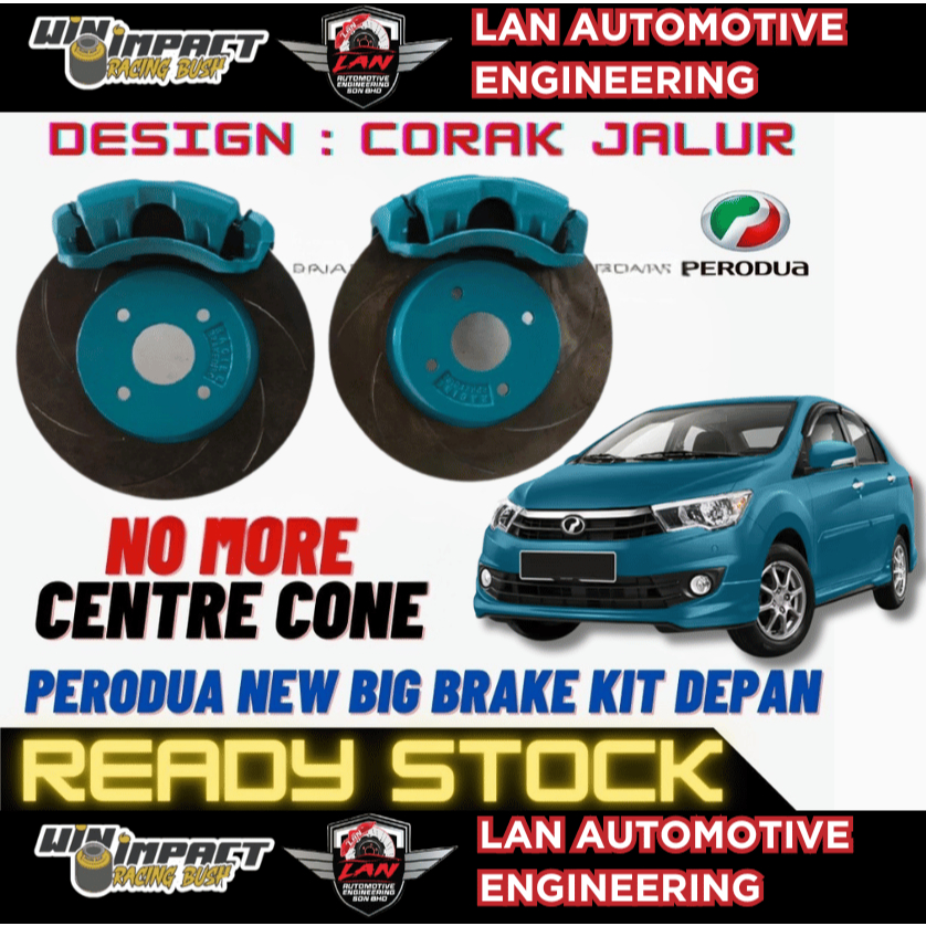 BRAKE BESAR HONDA DAH SIAP BREKET UNTUK MYVI SE KELISA KENARI BEZA AXIA ...