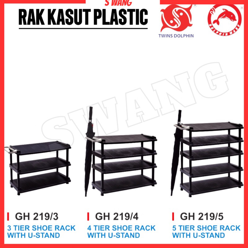 [NO Wheel] Modern Plastic Shoe Rack with U-Stand / Rak Kasut Plastik ...
