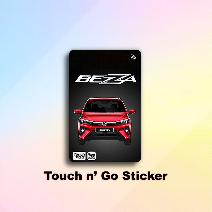 Perodua Bezza - Sticker Card Touch n Go TnG Card Skincard Cover ...