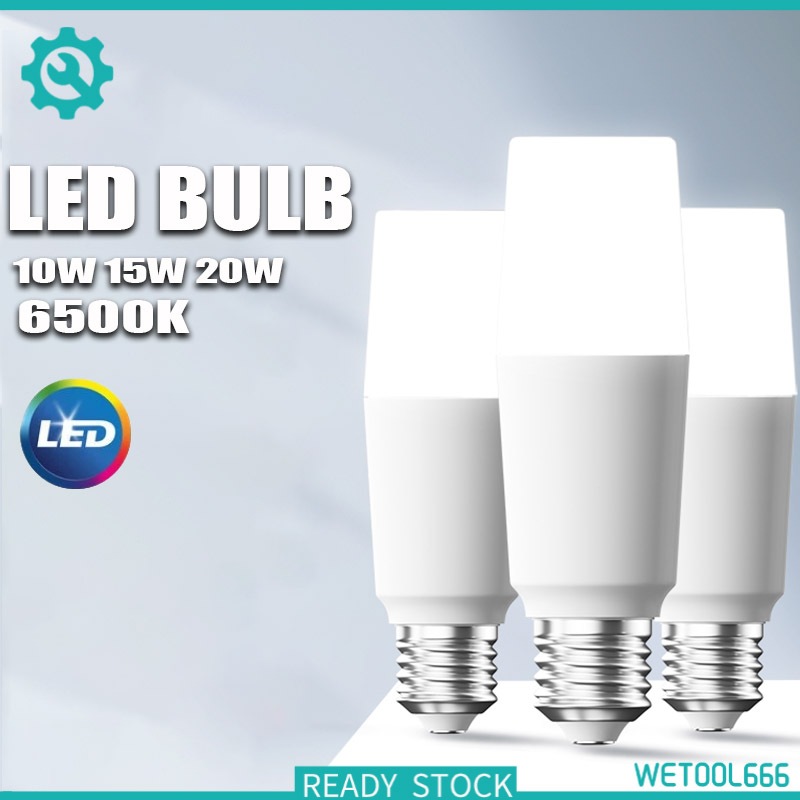 10W 15W 20W LED Bulb 6500K Daylight Effect Light Bulb E27 90% Energy Saving | Shopee Malaysia