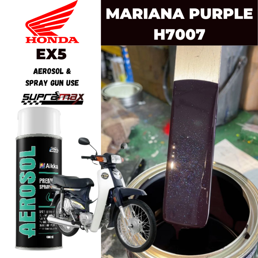 [HONDA EX5 Mariana Purple H7007] Cat Motor Aikka DIY Aerosol Cat Spray ...