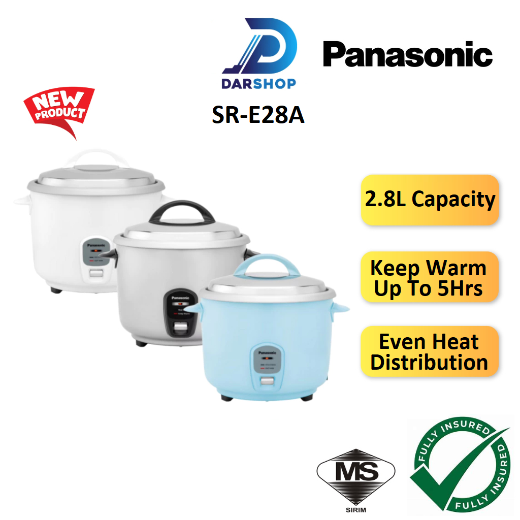 Panasonic Rice Cooker 2.8L Periuk Nasi Elektrik Besar Rice Cookers Panasonic SR-E28 SR-E28ASKN ...
