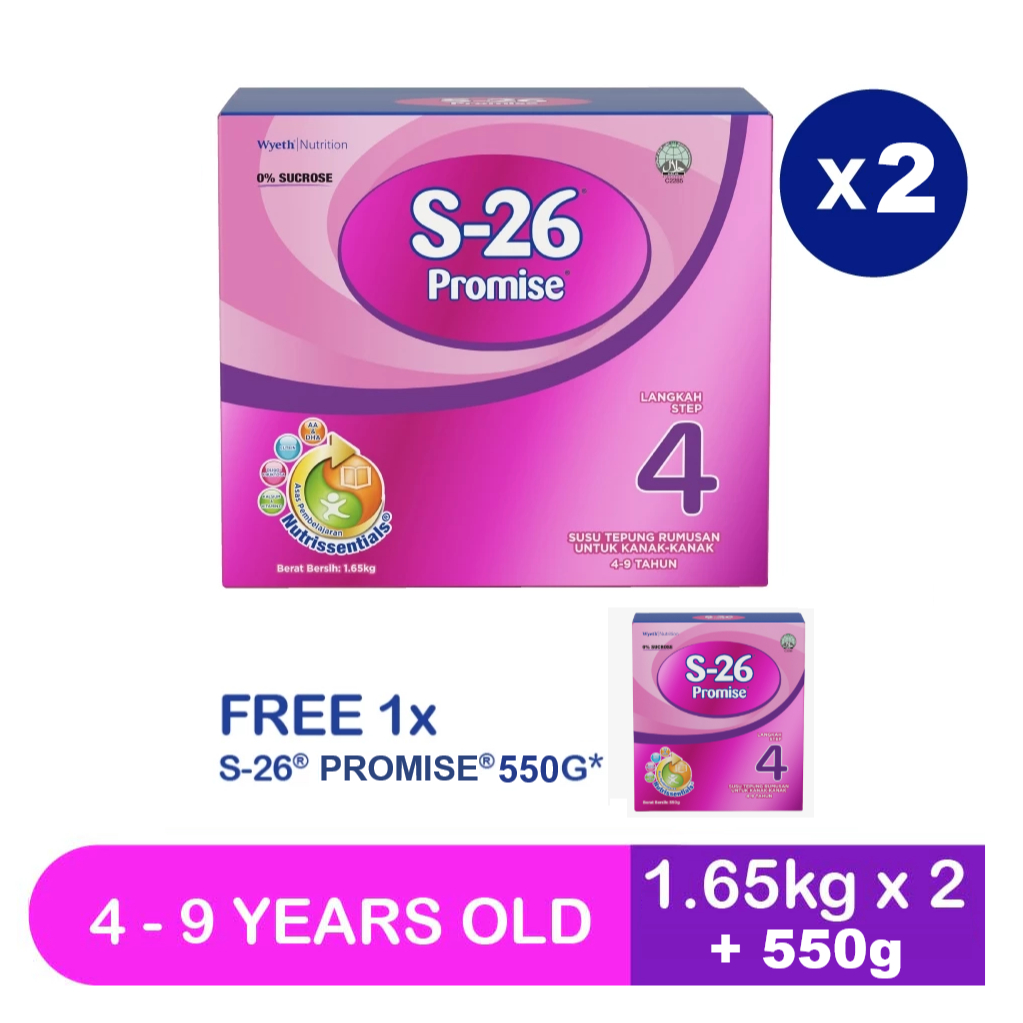 S26 Promise step 4 (1.65KG X 2 Box) Free 550g | Shopee Malaysia