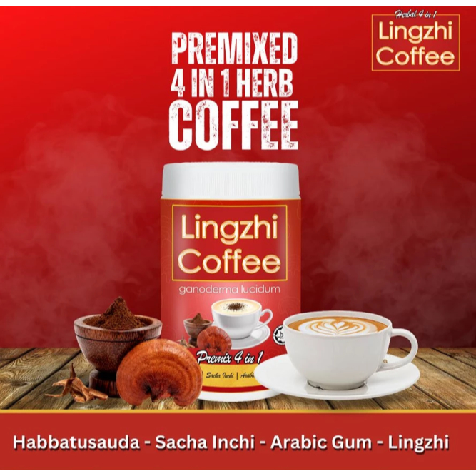 Lingzhi Coffee 4 in 1 Herbal Premix Original direct HQ | Shopee Malaysia
