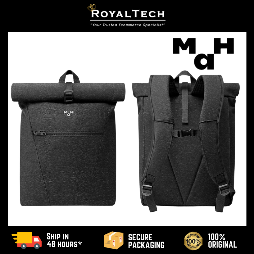 MAH Loop Backpack | Reflective Urban Cycling Backpack | Black Grey ...