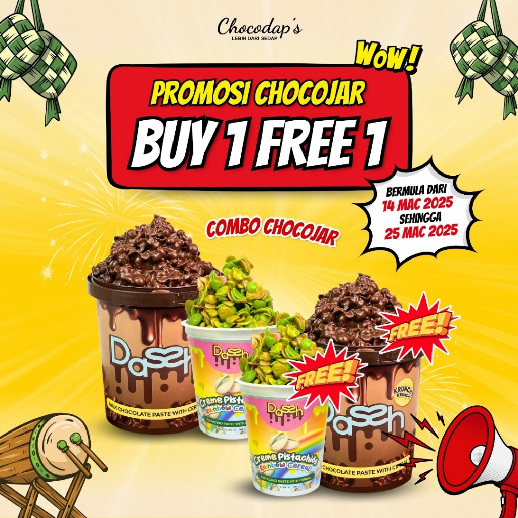 [BUY 1 FREE 1] Chocojar Snack Coklat Sedap Makanan Viral Malaysia Enak ...