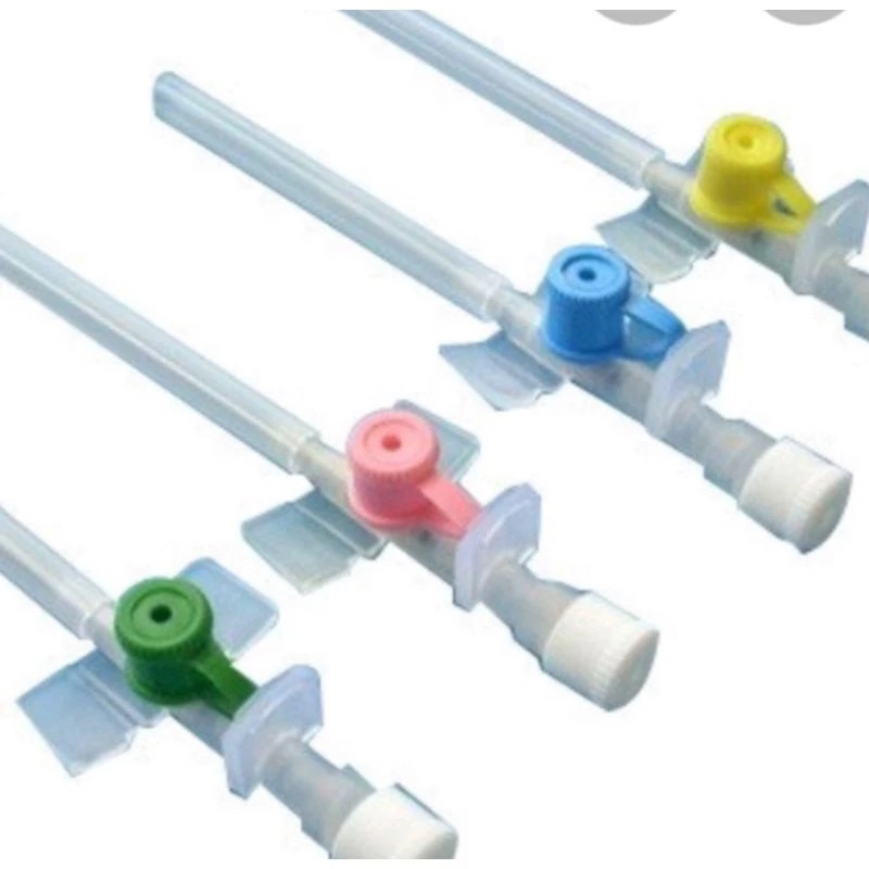 IV Catheter Cannula Branula with injection valve 22 Blue 1pcs | Shopee ...