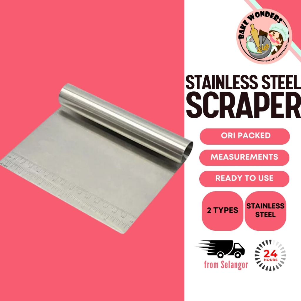 Dough Cutter/Scraper Stainless Steel With or W/O Measurement/Stainless ...