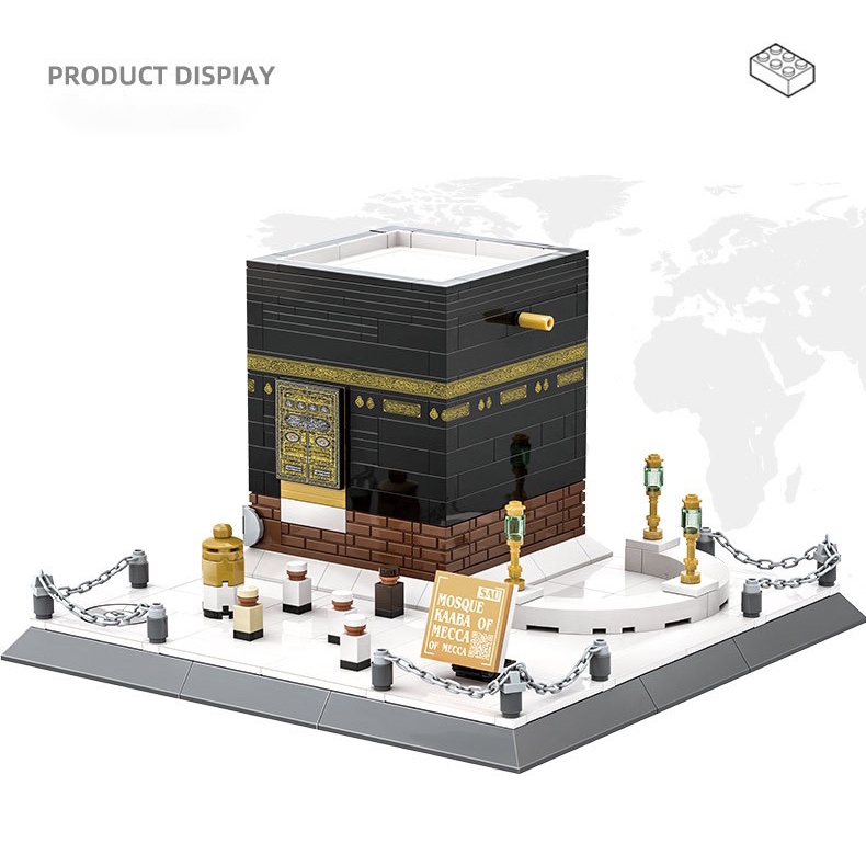 LEGO Building Blocks Islamic Architecture Saudi Arabia Makkah Kaaba ...