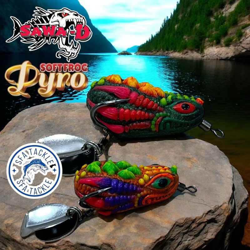 Sawa-D Pyro Soft Frog 8.0g 3.5cm / SAWAD PYRO SOFT FROG 8cm 3.5gm ...