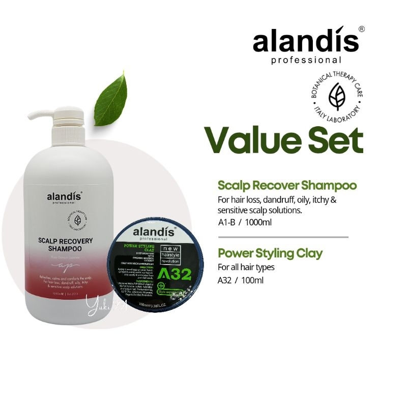 alandis professional #43 [ Scalp Recovery Shp/Silk Moisture Shp +Power ...