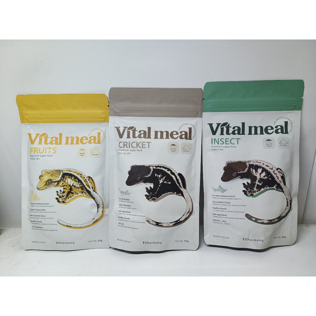 VITAL MEAL PREMIUM SUPER FOOD FOR REPTILE GECKO LIZARD 50G | Shopee ...