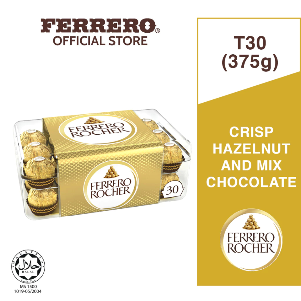 Ferrero Rocher T30 375g/ chocolate ferrero rocher/ coklat ferero exp : 20 07 2025 | Shopee Malaysia