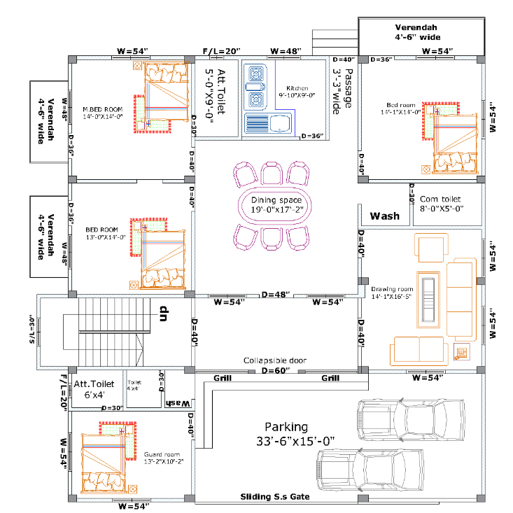 Two Storey House Plan with Balcony Autocad File | Shopee Malaysia