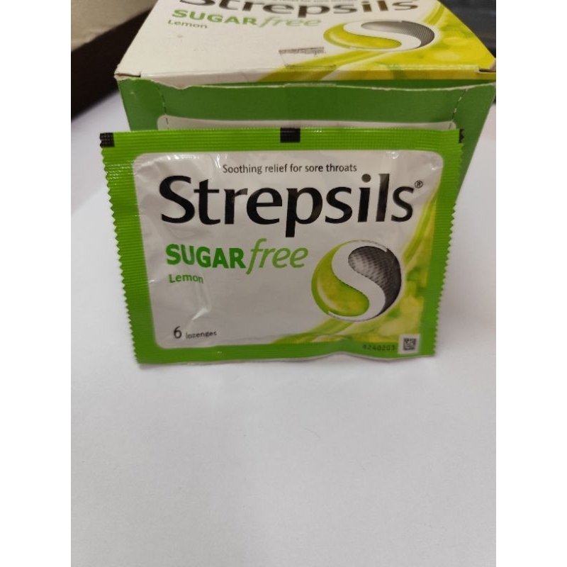 Strepsils lozenge for relief sore throats (lemon sugar free ...