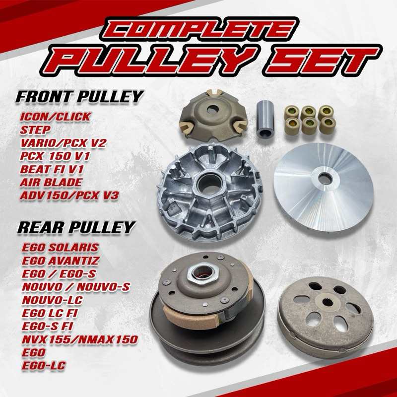 Pulley Rear Front Yamaha Ego Nouvo Nvx Nmax Avamtiz Solariz Nouvo LC Ego-S FI Ego LC EgoS NouvoS ...