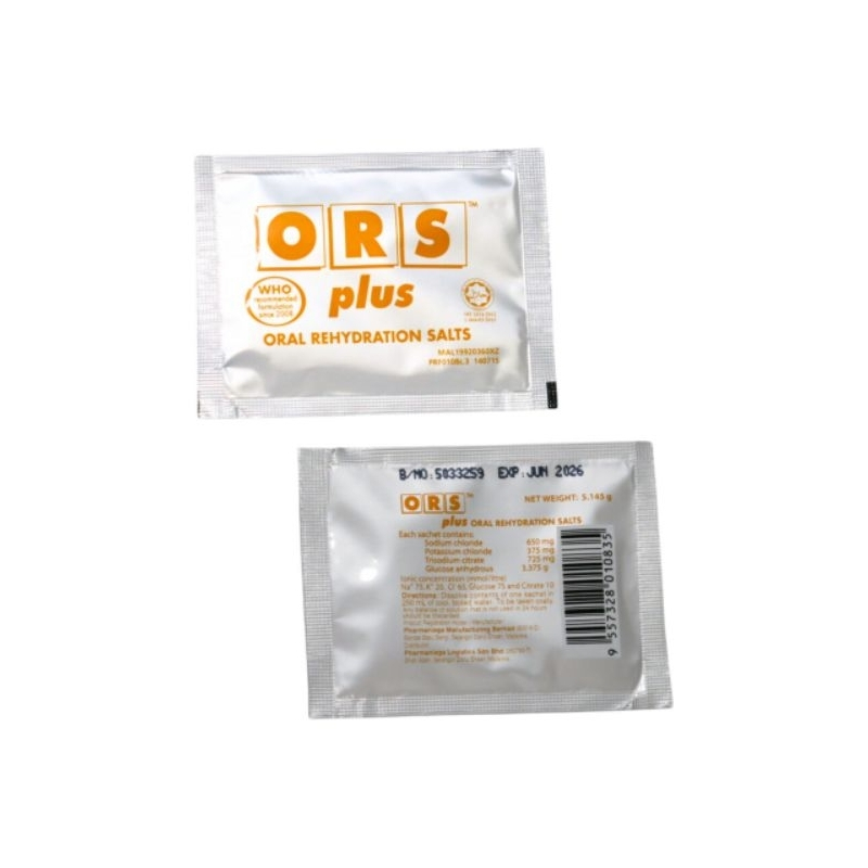 ORS Plus Orange Oral Rehydration Salts(air garam) 1 sachet | Shopee ...