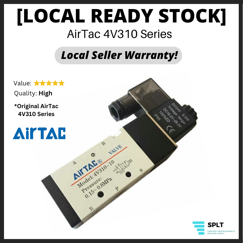 [ORIGINAL] AirTAC Pneumatic 4V310-10 Solenoid Valve AC220V DC24V DC12V ...
