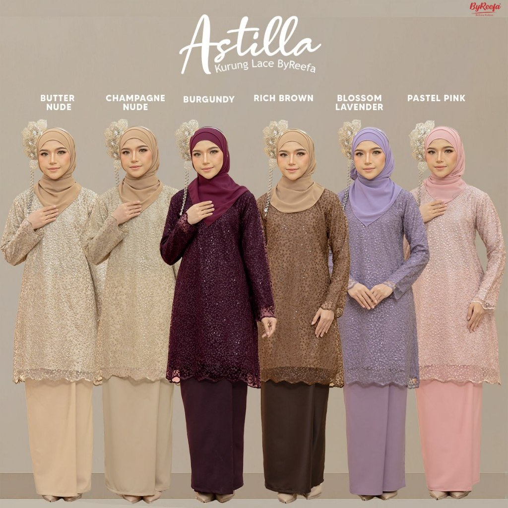 ByReefa | Kurung Lace ASTILLA | Material Premium Lace with Full Lining ...