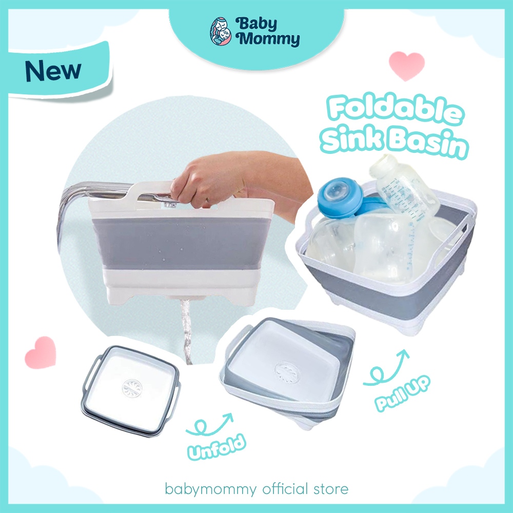 Babymommy👶Multipurpose Foldable Basin Washbasin Lightweight Portable ...