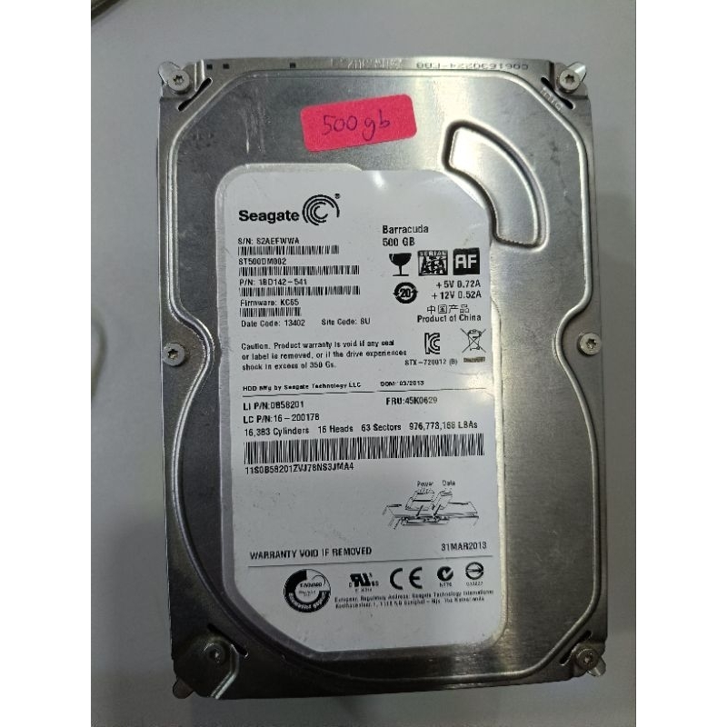 Seagate Barracuda pc hard disk 500gb 3.5 | Shopee Malaysia