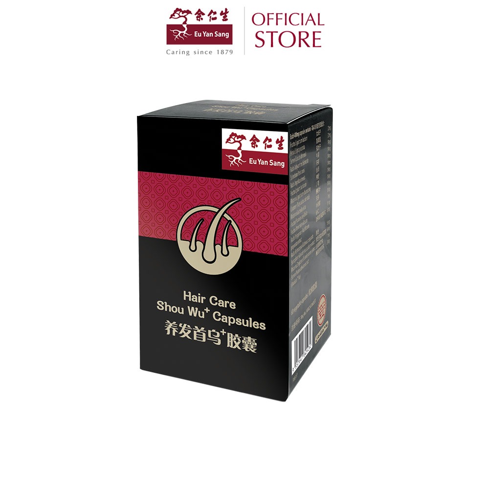 Eu Yan Sang Hair Care Shou Wu+ Capsules 余仁生养发首乌+胶囊 (400mg*60cap ...