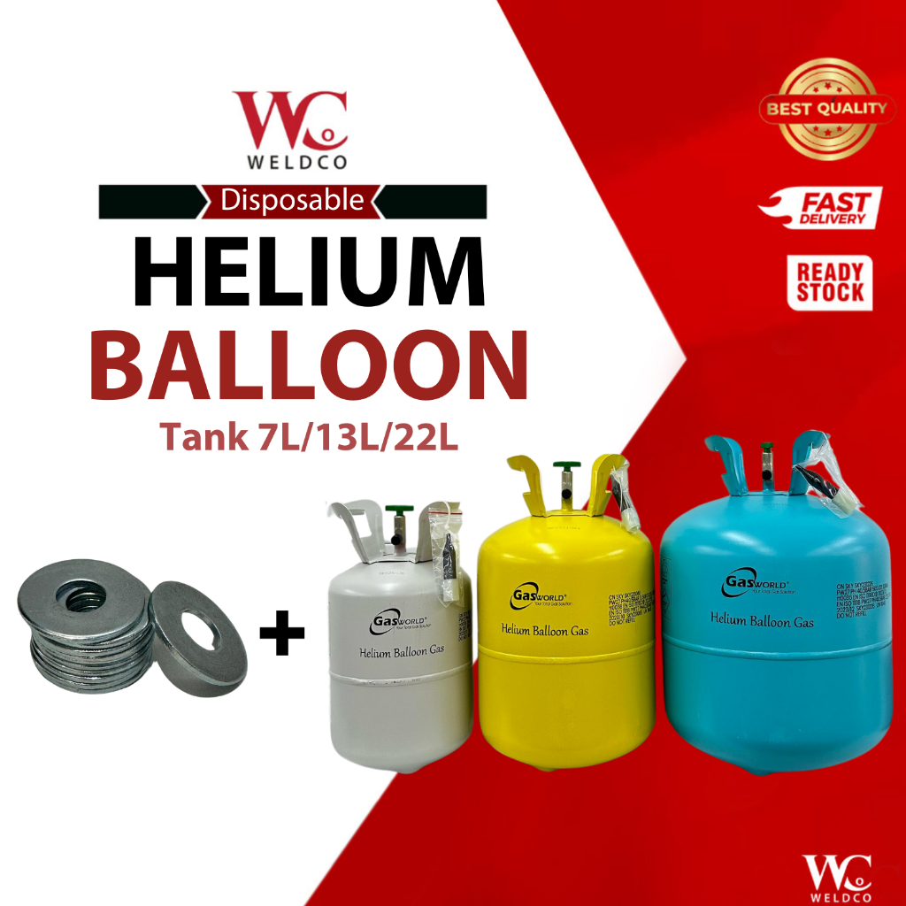 [READY STOCK] Party Disposable Helium Balloon Gas Cylinder/Parti Helium ...