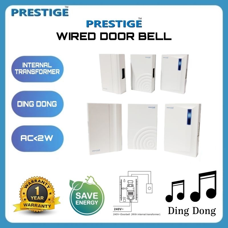 PRESTIGE MECHANICAL DING DONG DOOR BELL CHIME /DOOR BELL DING DONG WITH ...