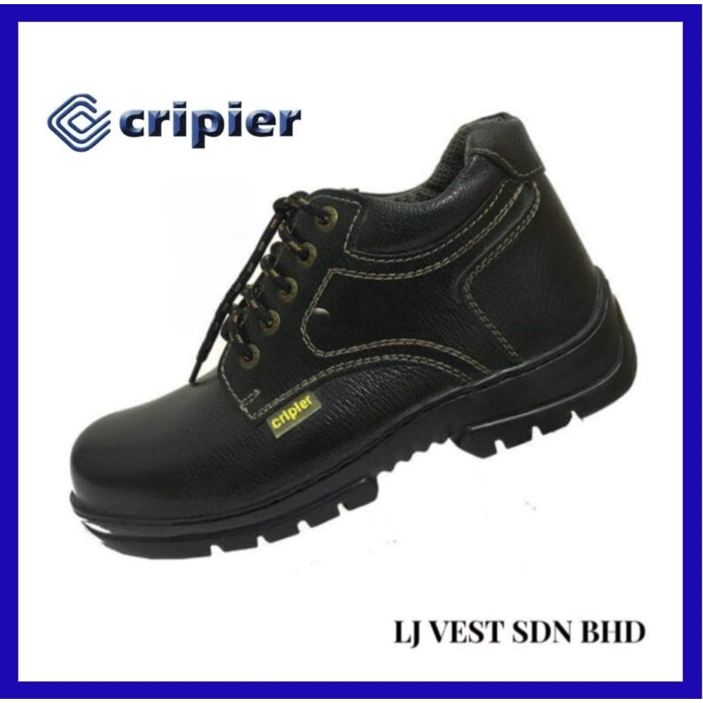 CRIPIER MID CUT SAFETY SHOES BLACK 6022-63A | Shopee Malaysia