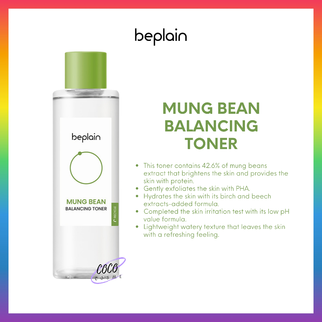 BEPLAIN Mung Bean Balancing Toner 200ml | Shopee Malaysia