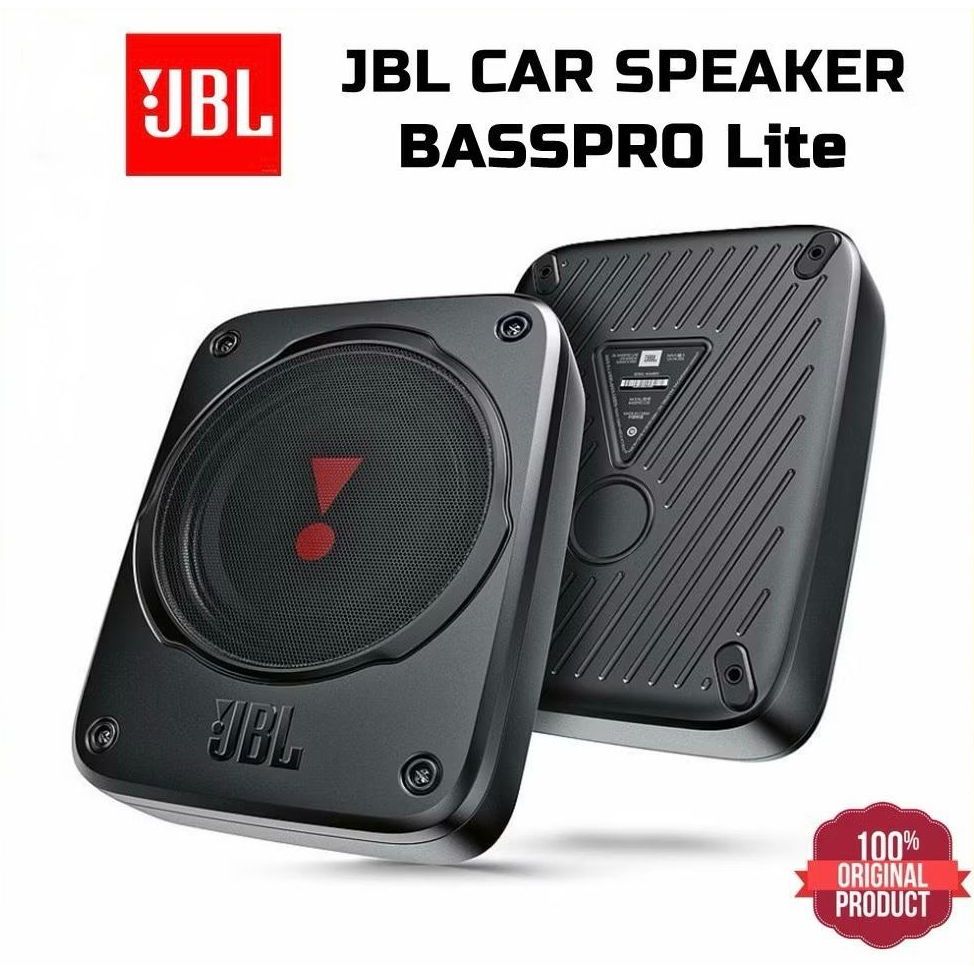 JBL BassPro Lite 7" Compact Under Seat 200W | Active Amplified Powered Subwoofer Sub Car ...