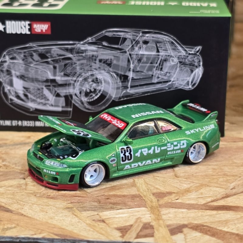 MINI GT x KAIDO HOUSE KHMG150 NISSAN SKYLINE GT-R R33 IMAI RACING V1 1: ...