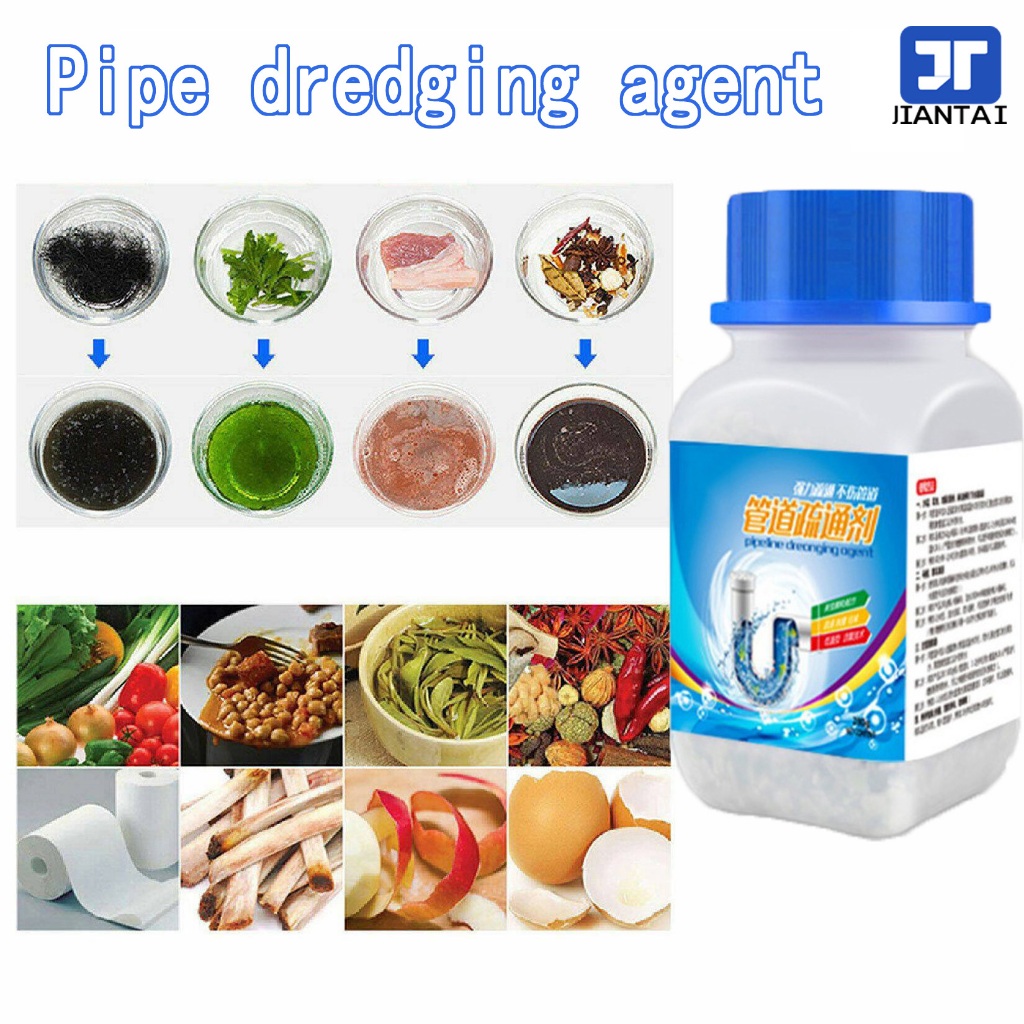 300ML 280g Powerful Kitchen Pipe Dredging Agent Dredge Deodorant Toilet ...