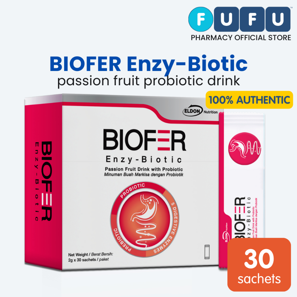 ELDON Biofer Enzy-Probiotic 30’s - Enzyme For Digestion, Wind ...