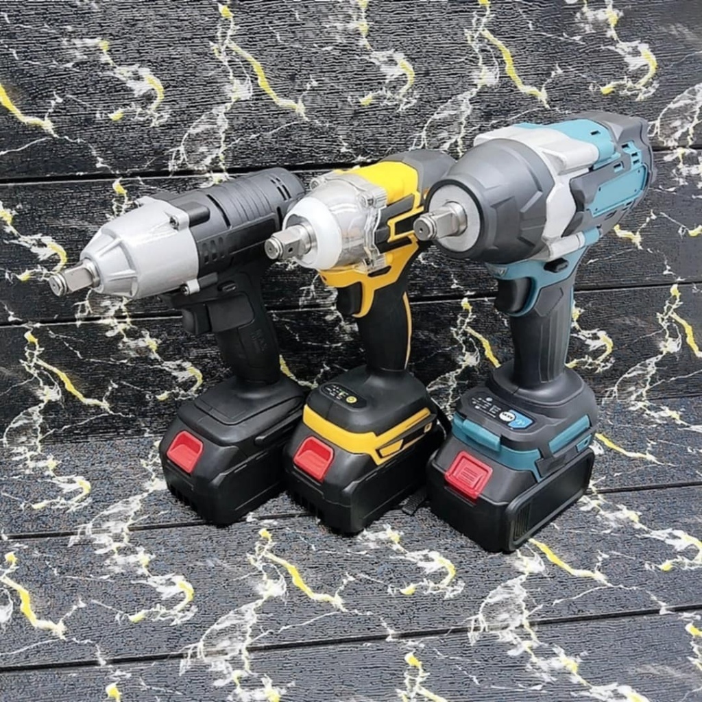 [ 1/2"] Cordless Impact Wrench 200/400/700Nm Wireless Drill Ratchet ...