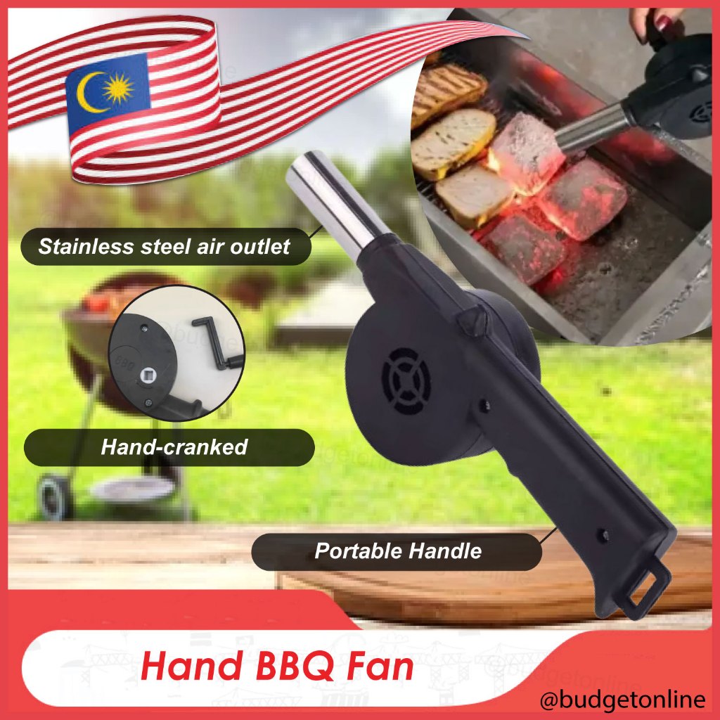 Hand BBQ Fan Outdoor Portable Hand Fan Blower Barbecue Picnic Manual ...