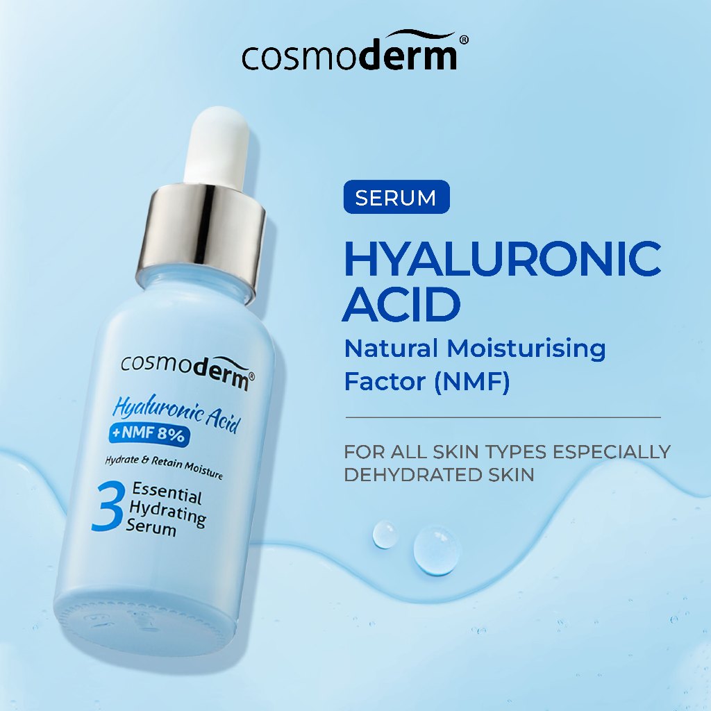 Cosmoderm Hyaluronic Acid Essential Hydrating Serum 30ml | Shopee Malaysia