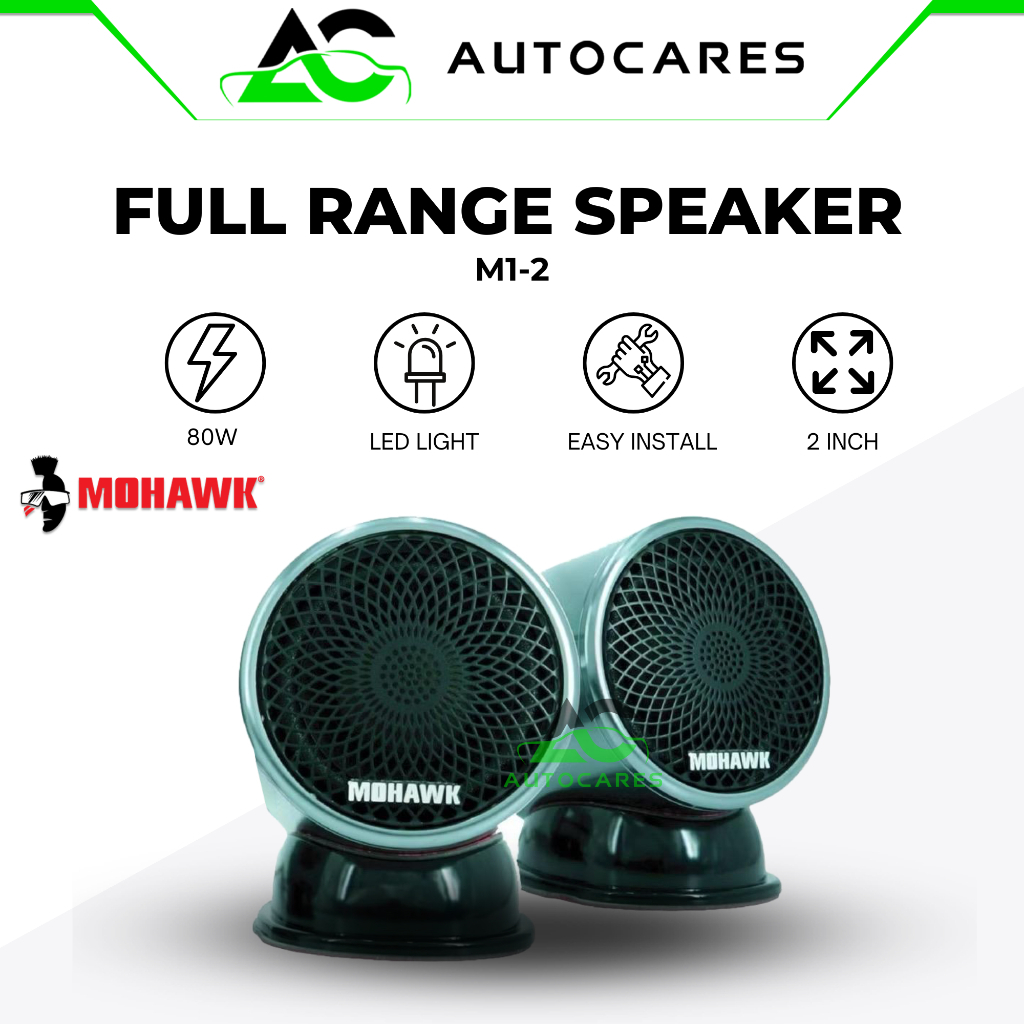 Full Range Speaker MOHAWK M1 Series M1-2 Full Range Speaker With Bass Car Speaker Full Range ...