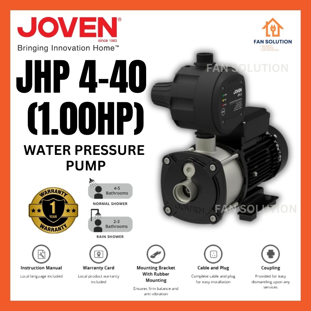 JOVEN JHP 4-40 WATER PUMP BOOST WATER PRESSURE PUMP (1.00HP) SIRIM 1 YEAR WARRANTY | Shopee Malaysia