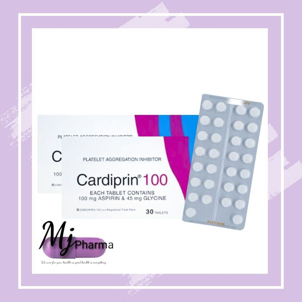 Cardiprin 100 90s each tablets 100mg aspirin & 45 mg glycine 3 x 30s ...