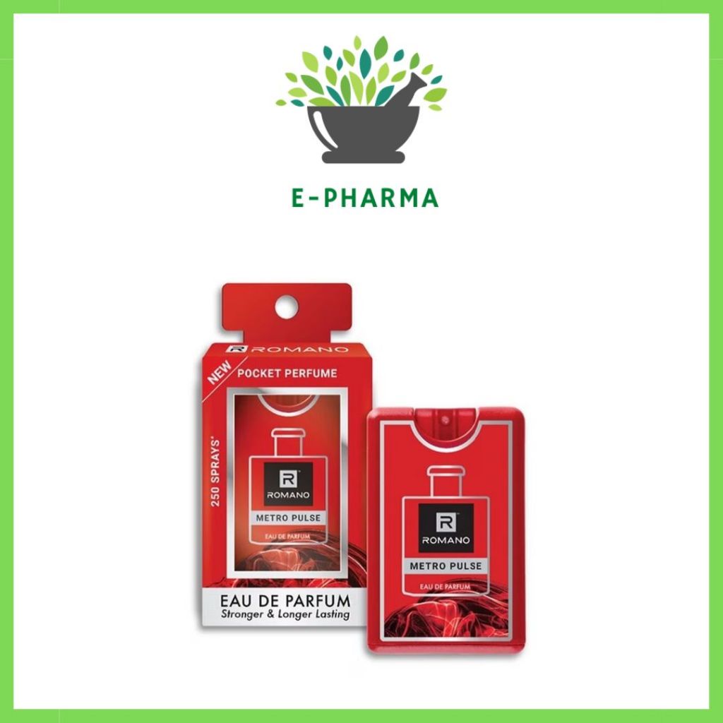 ROMANO Pocket Eau De Parrfum Metro Pulse 18ml | Shopee Malaysia