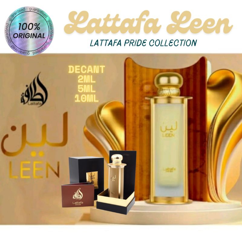 100% Original Leen by Lattafa (2ml/5ml/10ml) EDP Arabic Perfume Made in ...