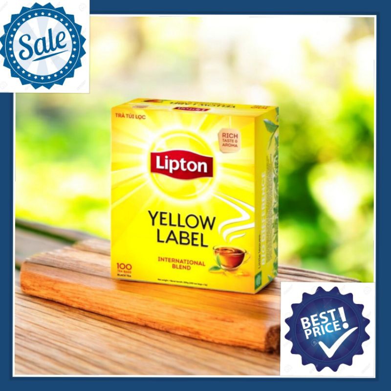 LIPTON TEH YELLOW LABEL INTERNATIONAL BLEND RICE TASTE & AROMA 100 ...