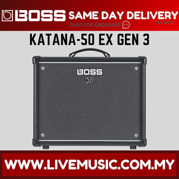 Boss Katana 50 EX Gen 3 50-watt 1x12'' Guitar Combo Amplifier ( KTN-50EX-G3 / KATANA-50EX / MK3 ...