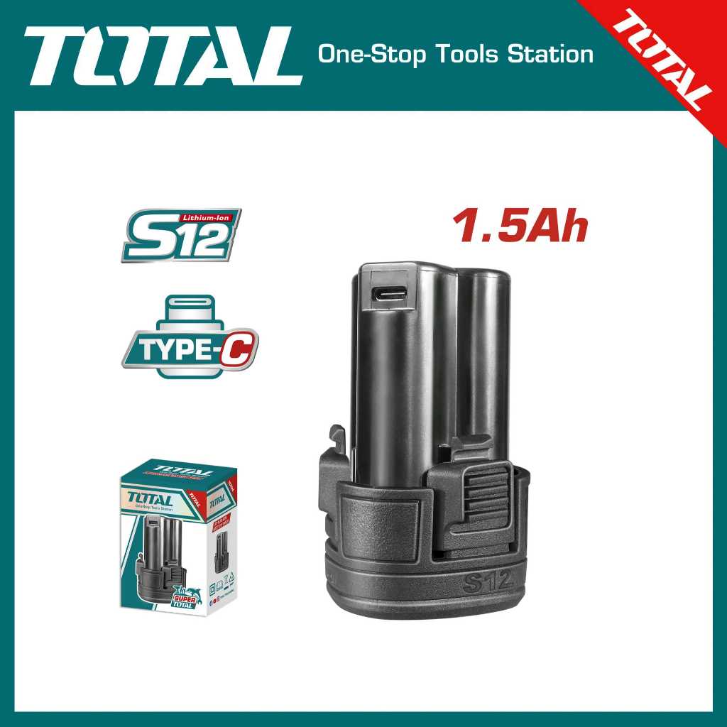 TOTAL Lithium-Ion battery pack TBLI12153 | Shopee Malaysia