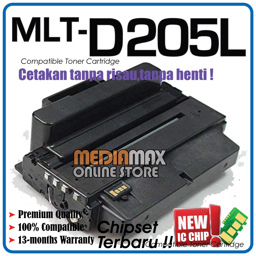 MLT-D205L Compatible Toner MLT-d205s MLTd205s 205s Samsung SCX-4833FR ...
