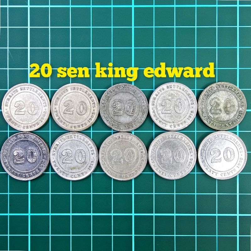 (B34) duit syiling lama duit lama duit 20 sen lama antik barang lama ...